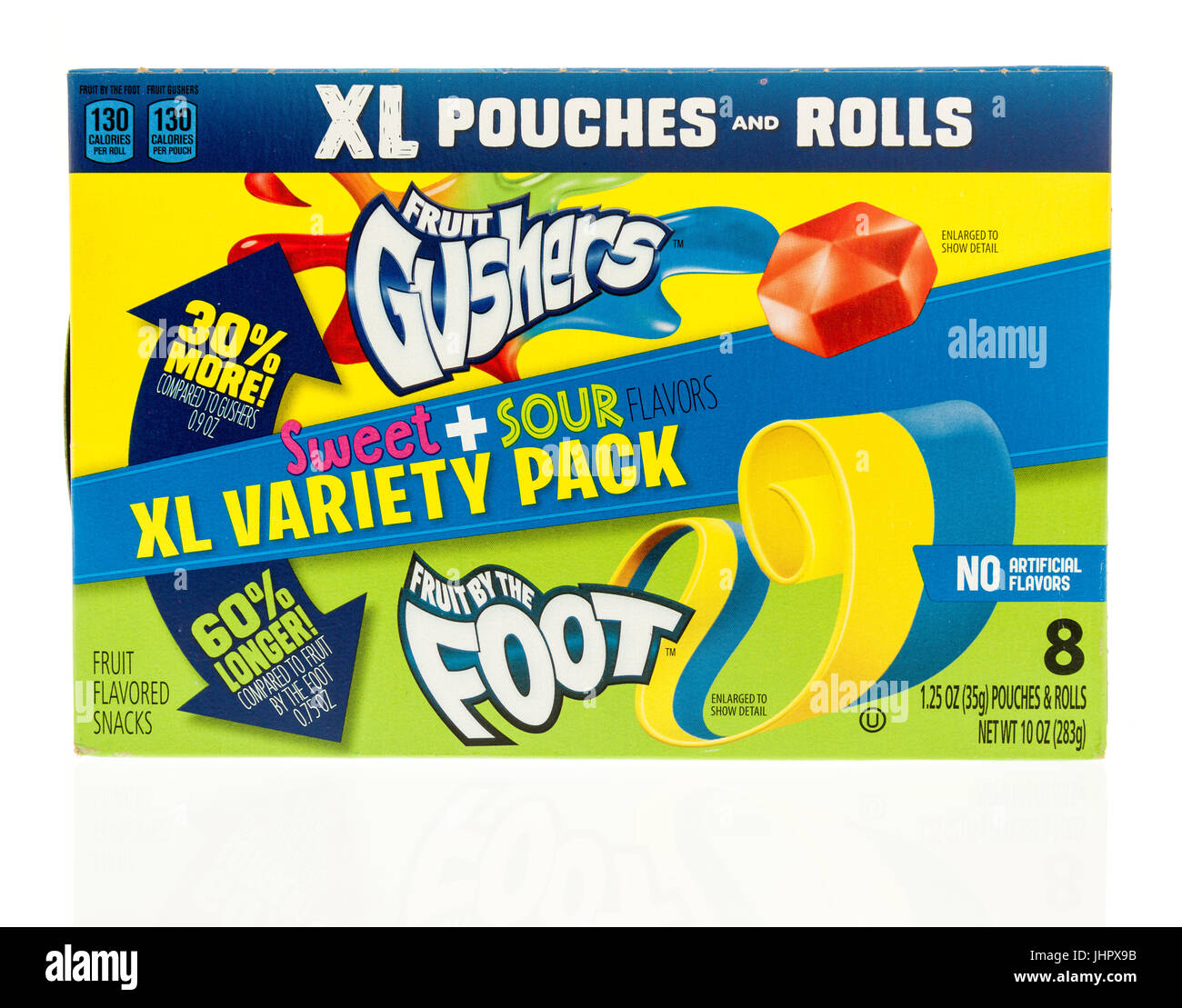 Winneconne, WI - 15 July 2017: A box of Fruit Gushers and Fruit by the ...