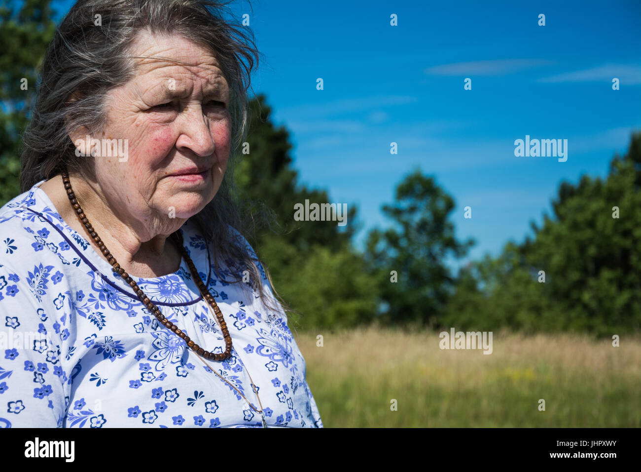 Windswept woman hi-res stock photography and images - Alamy