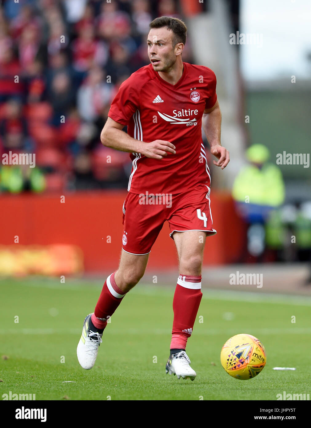Aberdeen's Andrew Considine in action during the UEFA Europa League ...