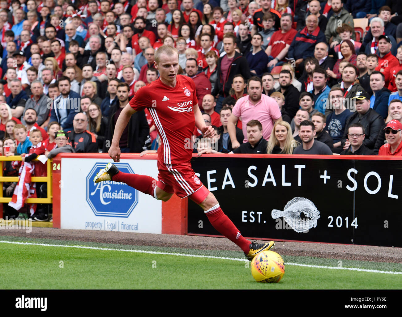 Aberdeen Gary Mackay-Steven in action during the UEFA Europa League ...