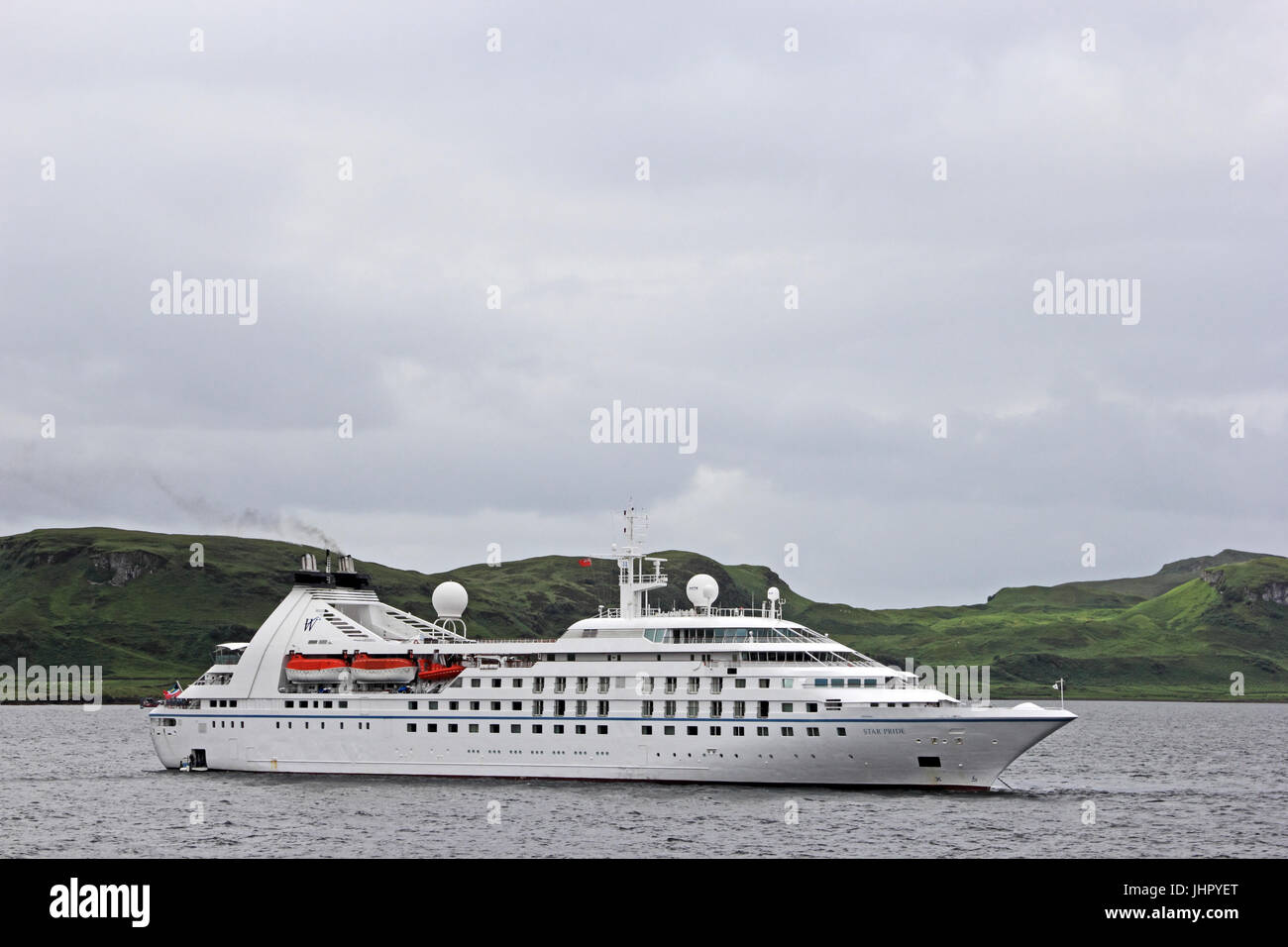 Windstar Cruise Ship Star Pride in Oban bay Stock Photo - Alamy
