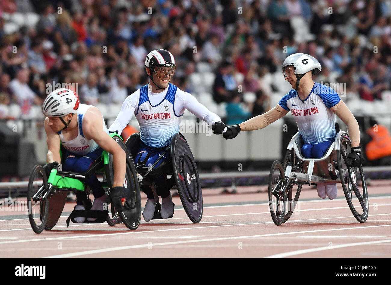 Great Britain's Dan Bramall (left), Toby Gold (centre) and Andrew Small ...