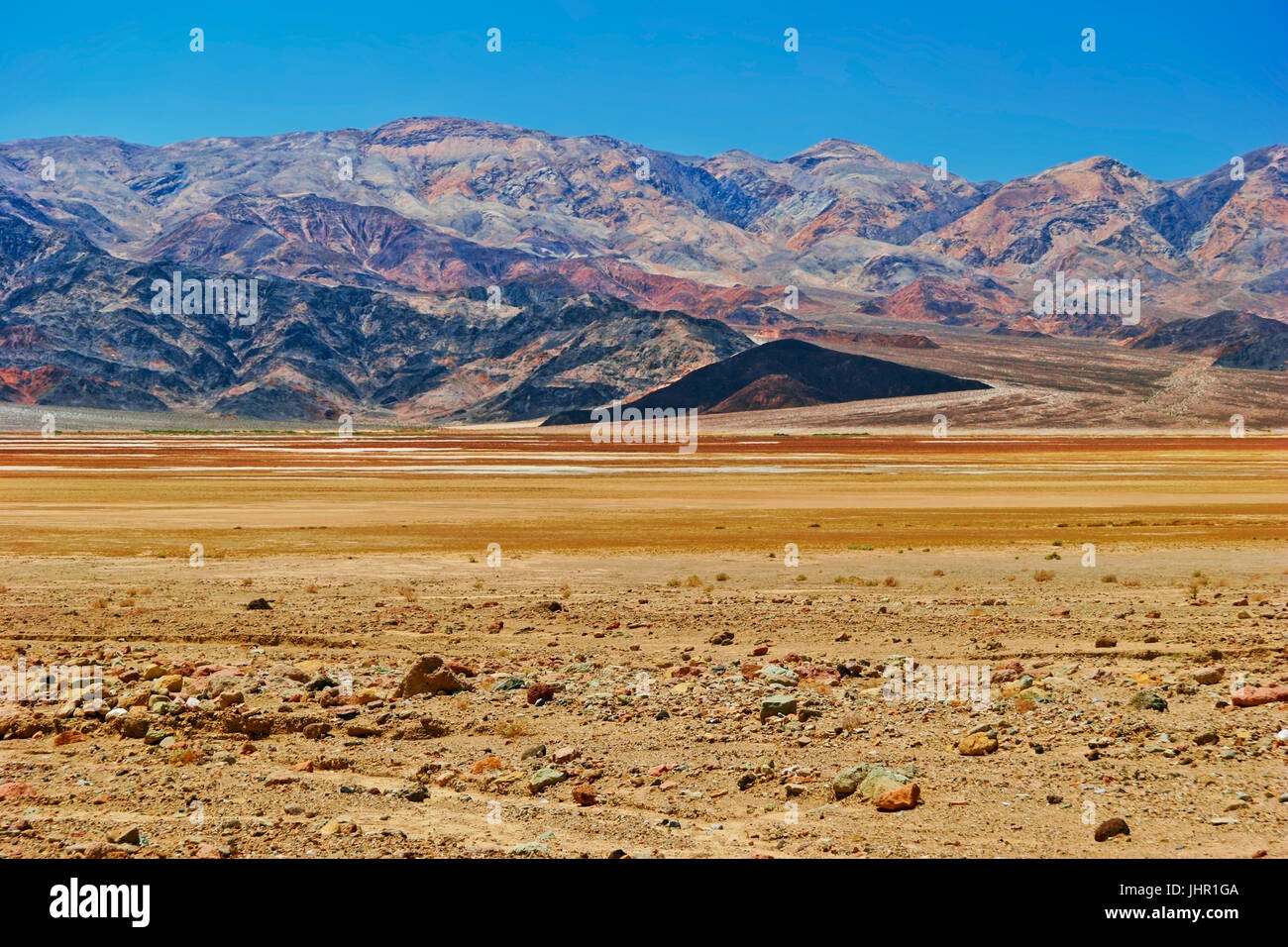 Lifeless landscape of the Death Valley. California. USA Stock Photo - Alamy