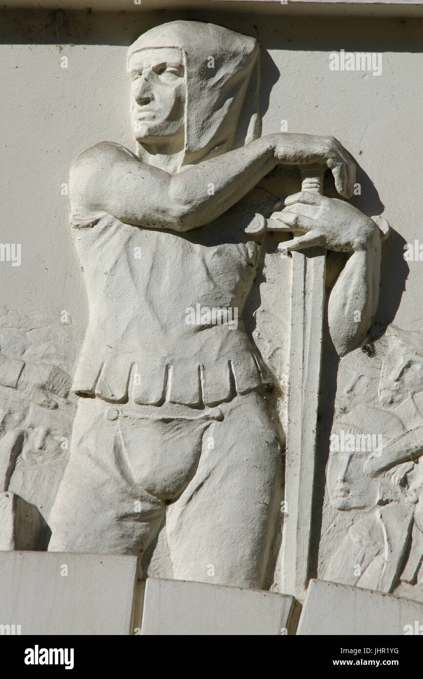 Executioner attending the Execution of Christian heretics in the Middle ...