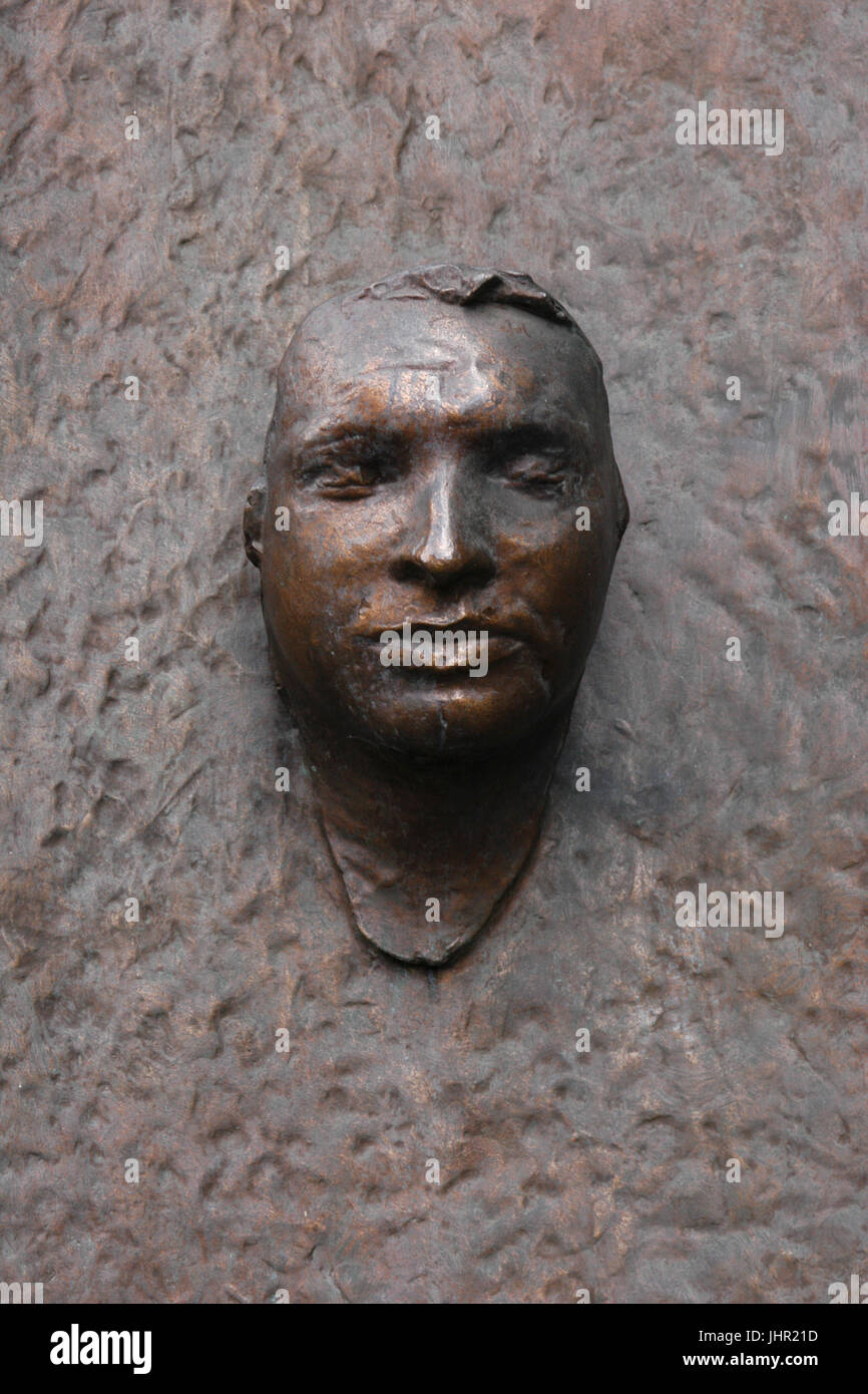 Death mask of Jan Palach taken by Czech sculptor Olbram Zoubek ...