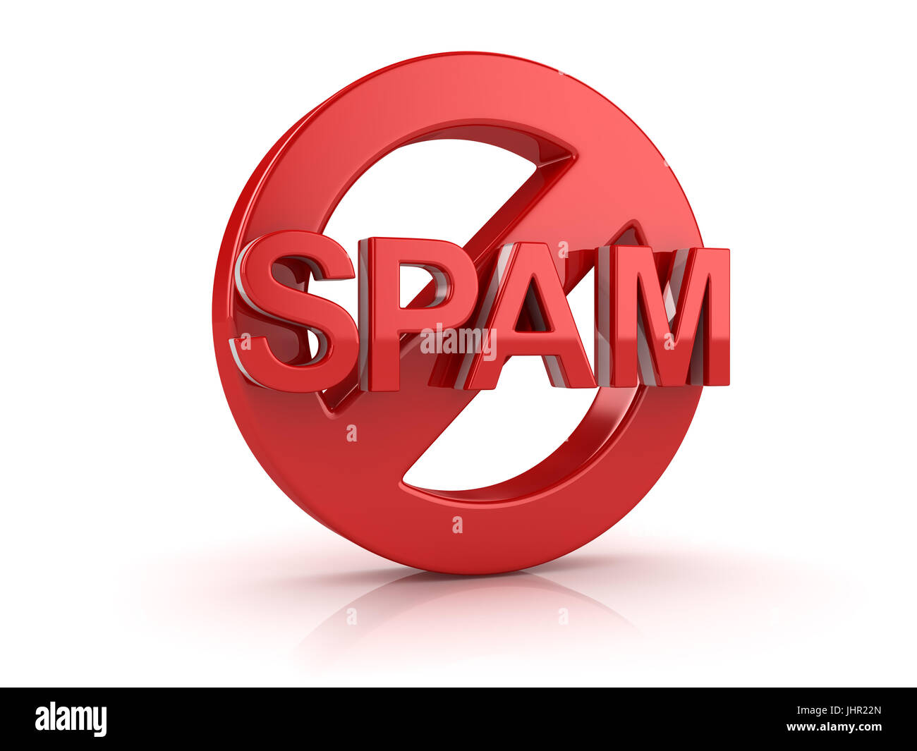 No Spam Symbol , This is a 3d Rendered Computer Generated Image ...