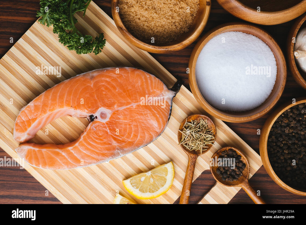 Cut salmon hi-res stock photography and images - Alamy