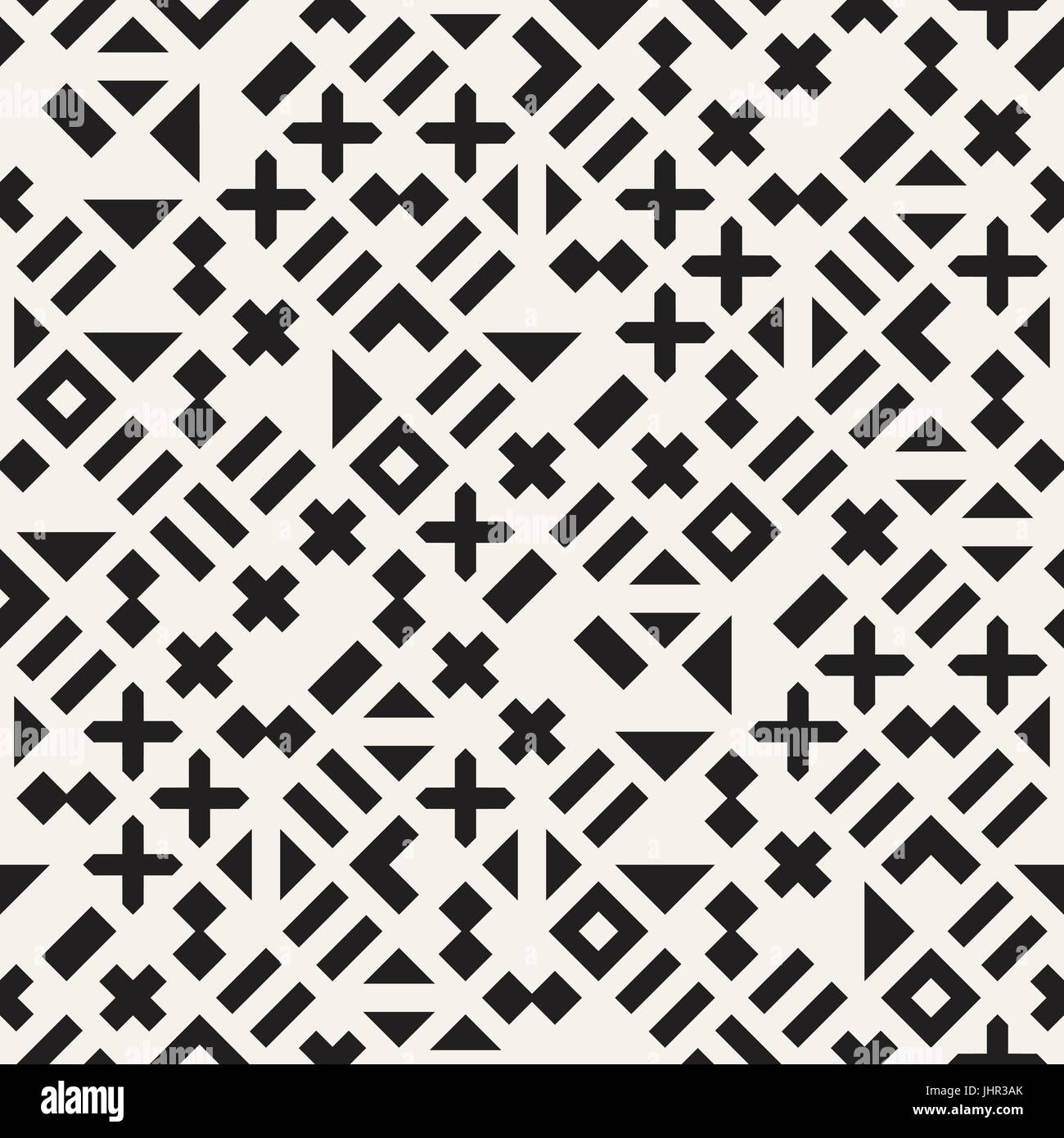 Vector random shapes seamless pattern. Modern stylish irregular texture ...