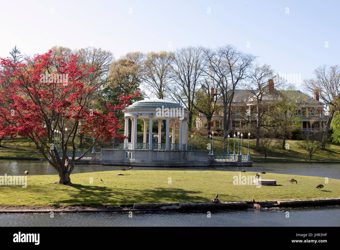 Bandstand at the Roger Williams State Park in Providence, RI Stock ...