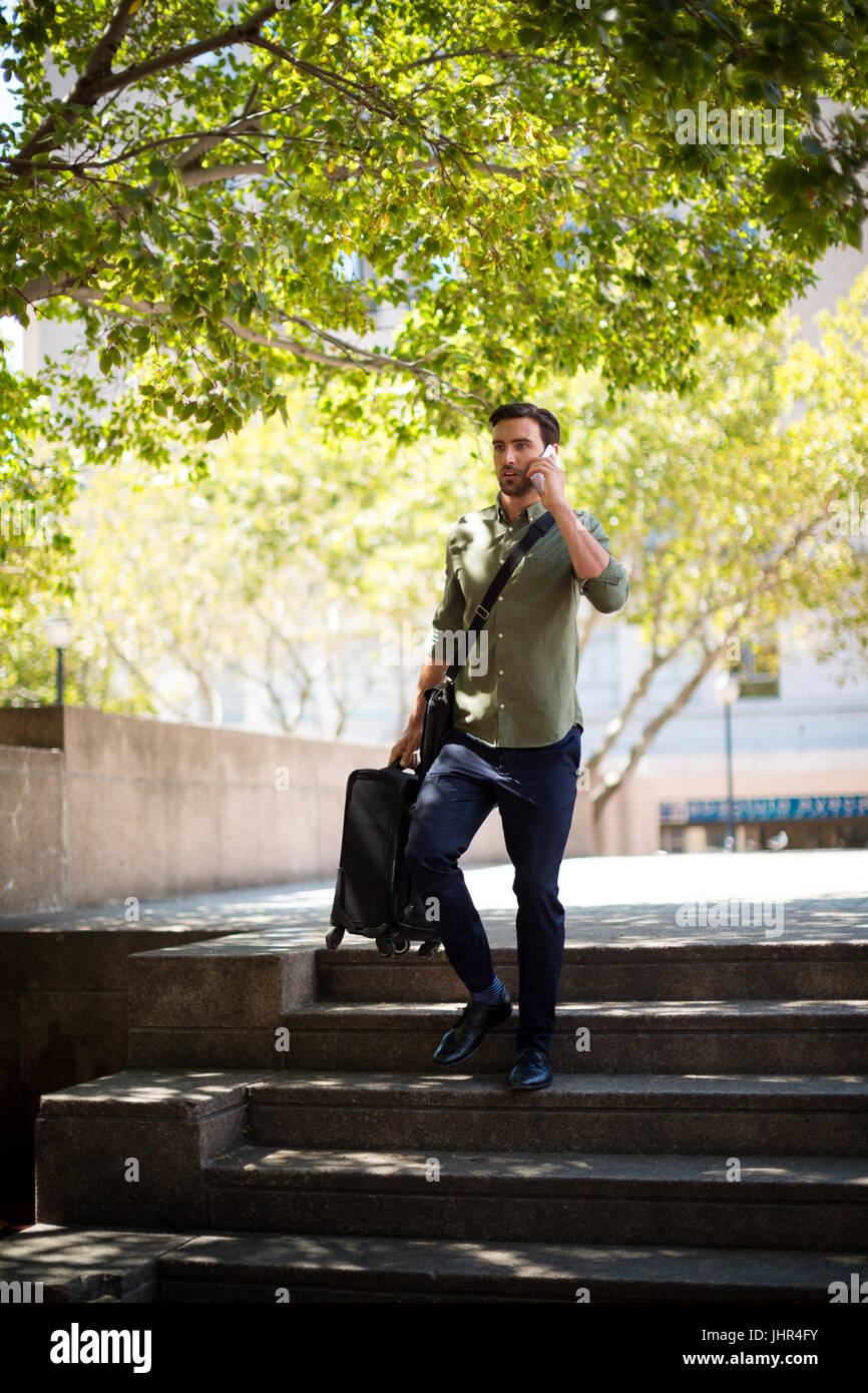 Man walking steps hi-res stock photography and images - Alamy