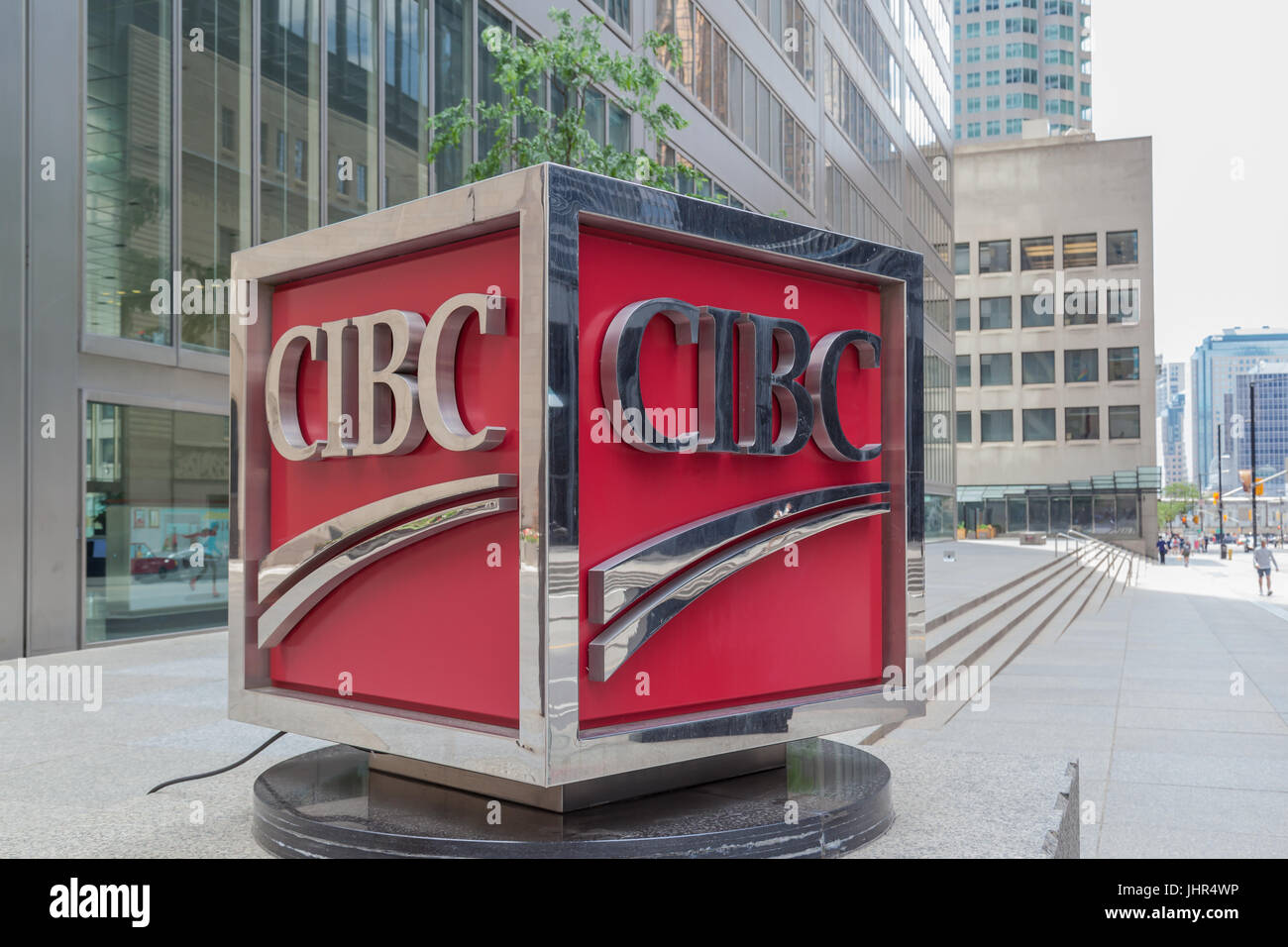 Sign of CIBC (Canadian Imperial Bank of Commerce) in Toronto’s ...