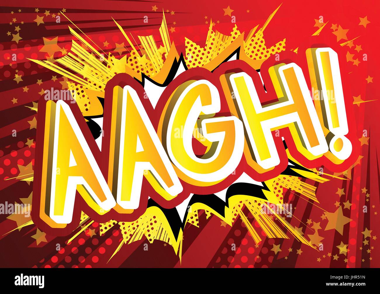 Aagh! - Vector illustrated comic book style expression Stock Vector ...