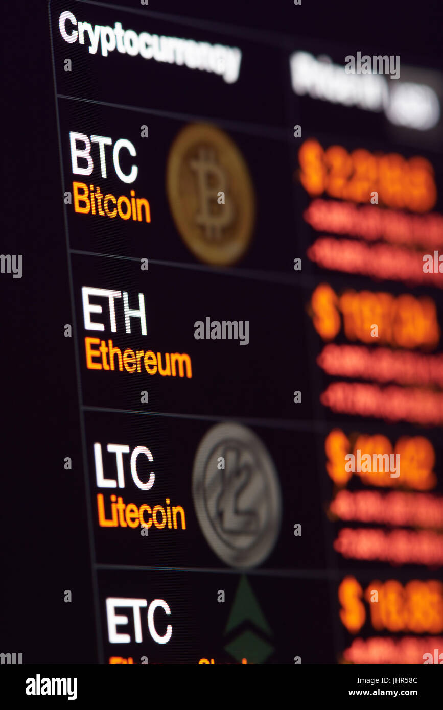 Different cryptocurrency hi-res stock photography and images - Alamy