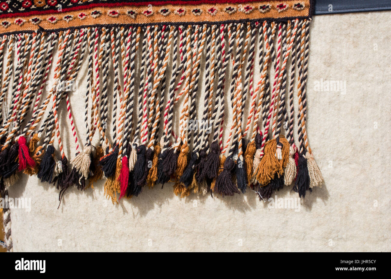 Selection of Ottoman Turkish traditional tassels in various colors ...