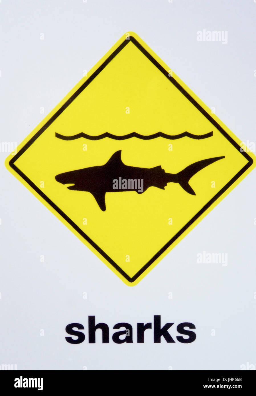 Shark warning sign australia hi-res stock photography and images - Alamy