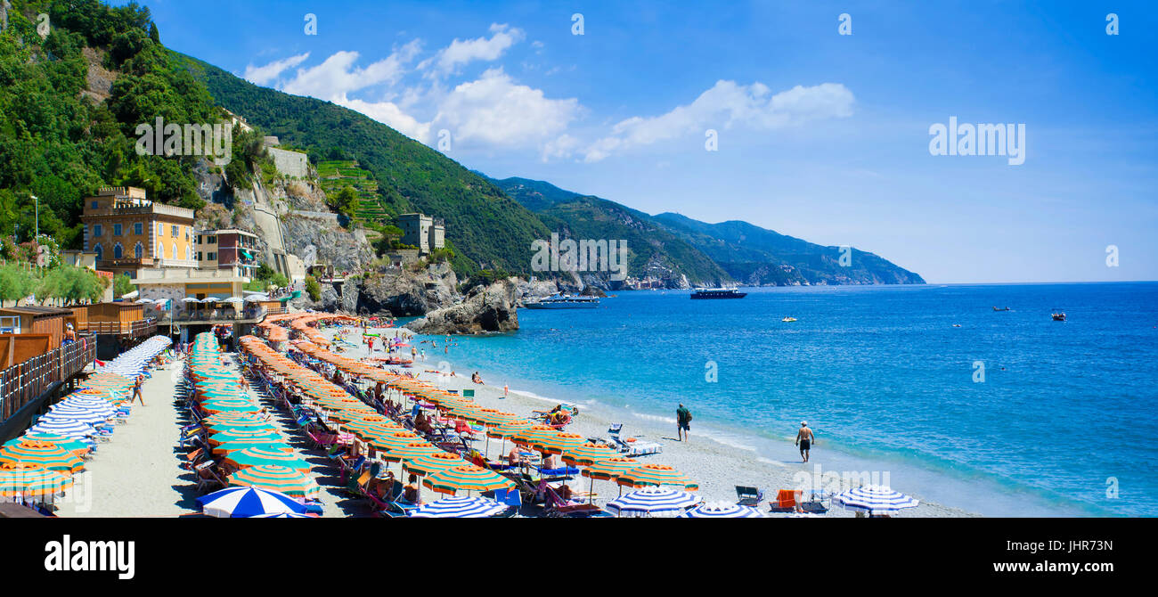 Monterosso beach in Cinque Terre, Italy Stock Photo - Alamy