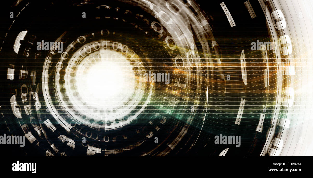 Futuristic Technology Portal with Digital Disruptive Technologies Stock ...