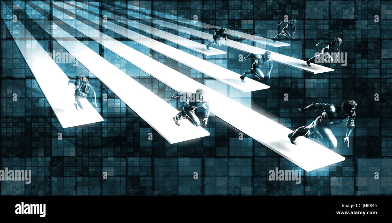 Strong Leadership or Leader Leading the Way Stock Photo - Alamy