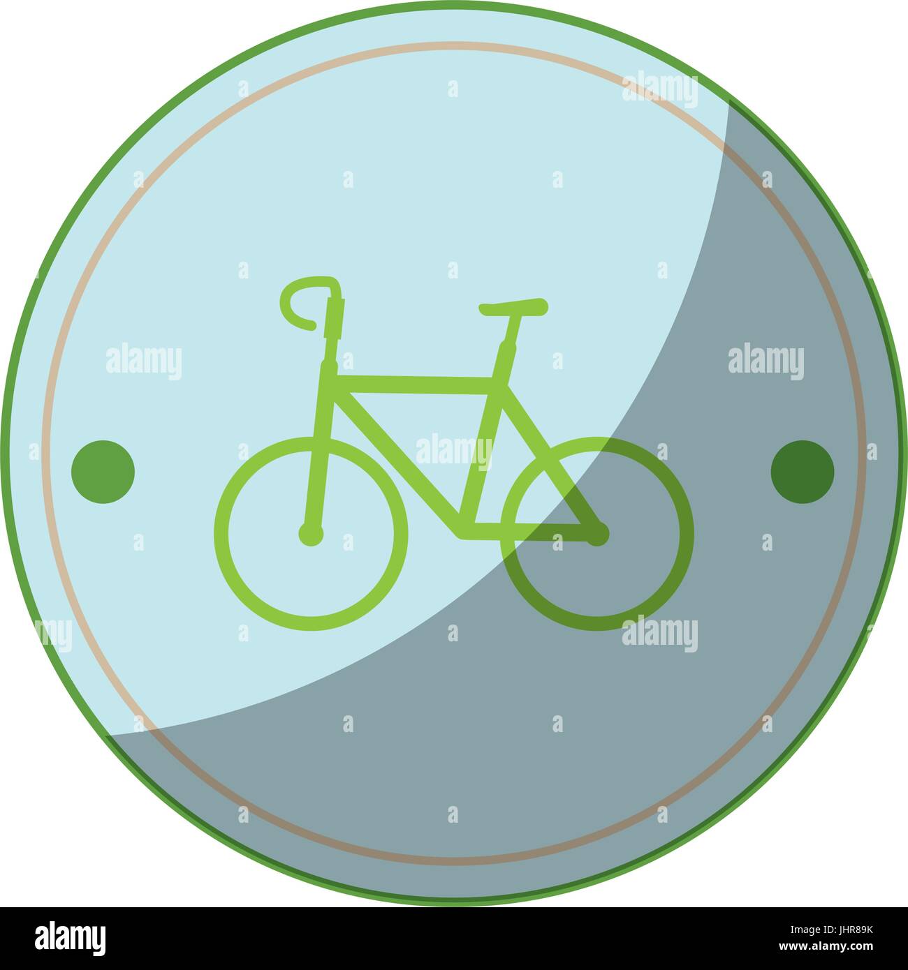 button with bicycle icon over white background vector illustration ...