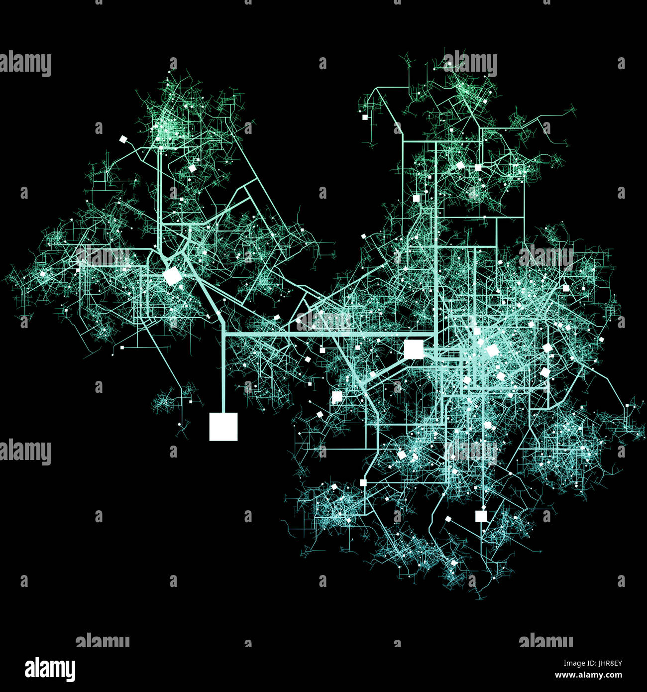 Map of a fictional city hi-res stock photography and images - Alamy