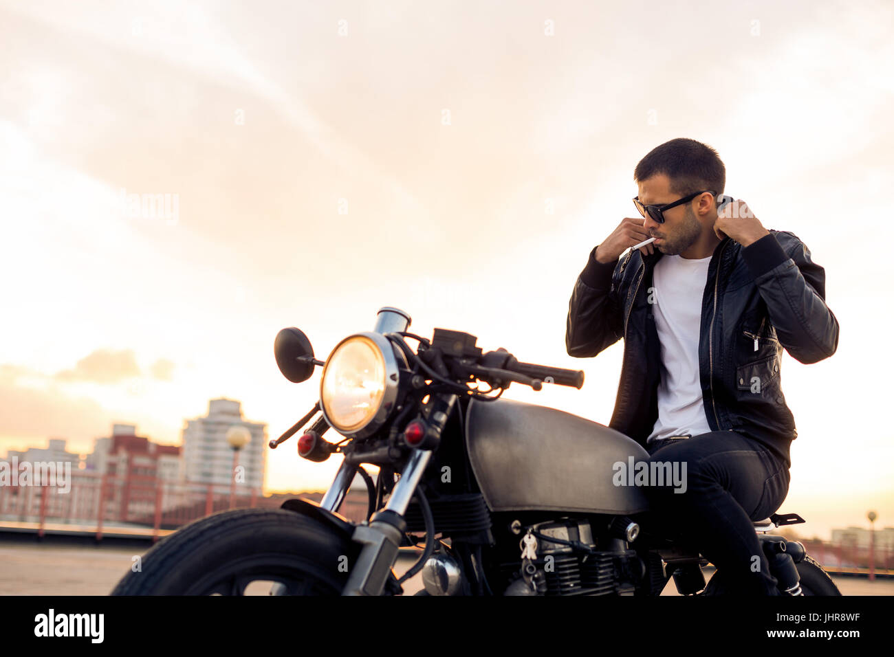 Cafe Racer Rider Style