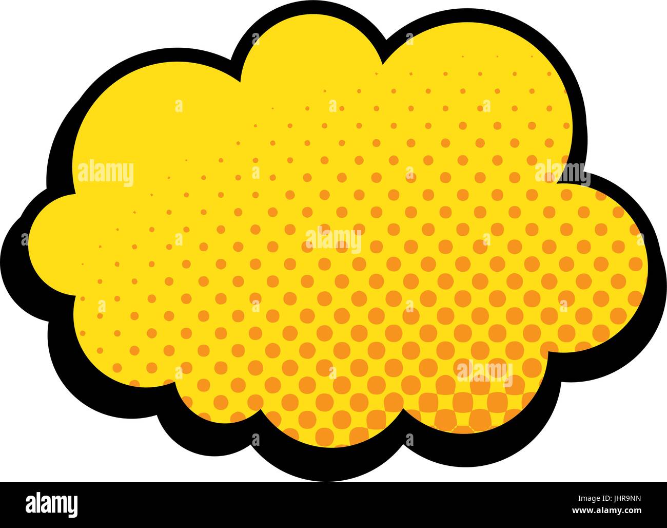 pop art cloud icon over white background vector illustration Stock ...