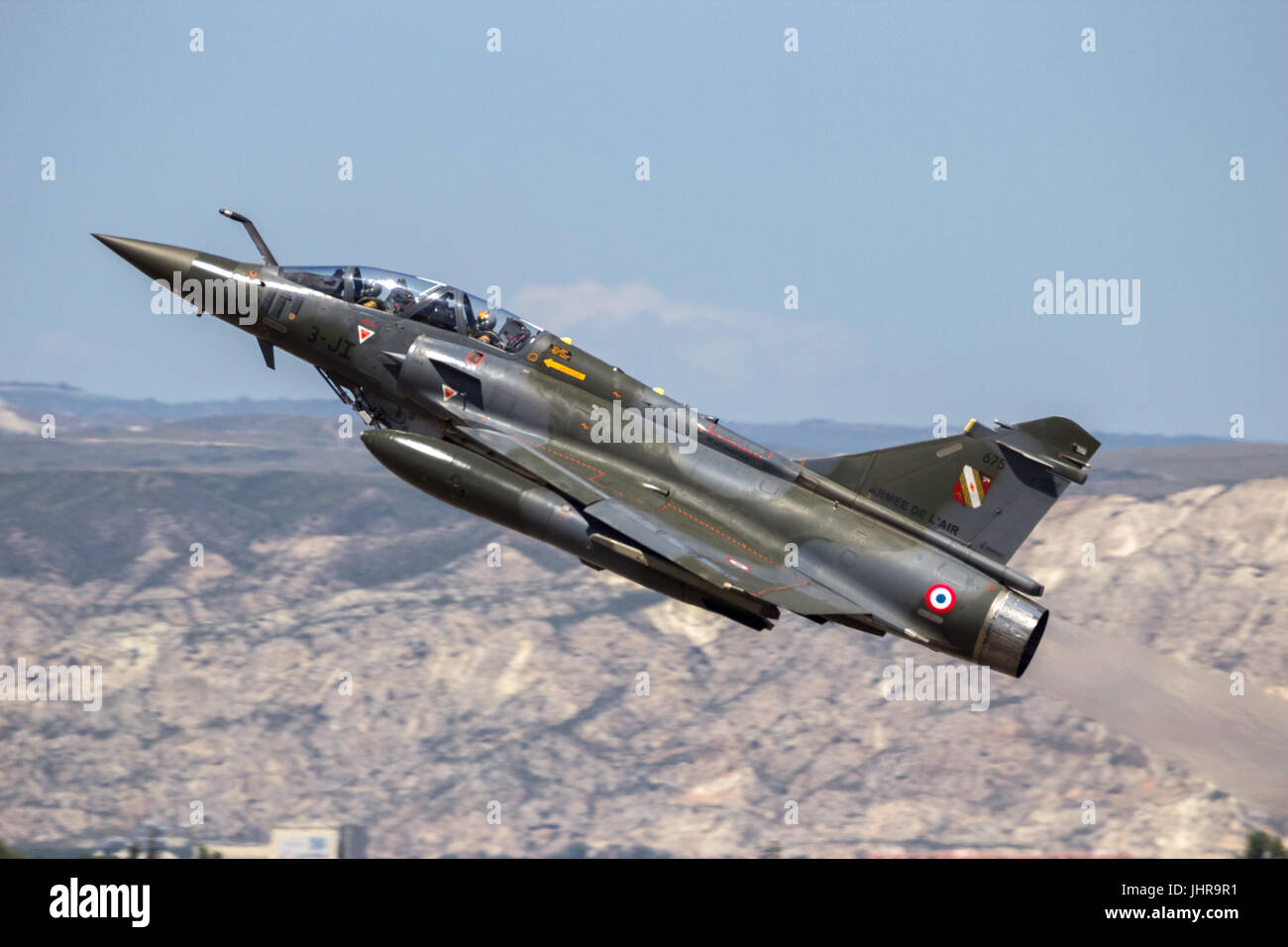 ZARAGOZA, SPAIN - MAY 20,2016: French Air Force Dassault Mirage 2000 ...