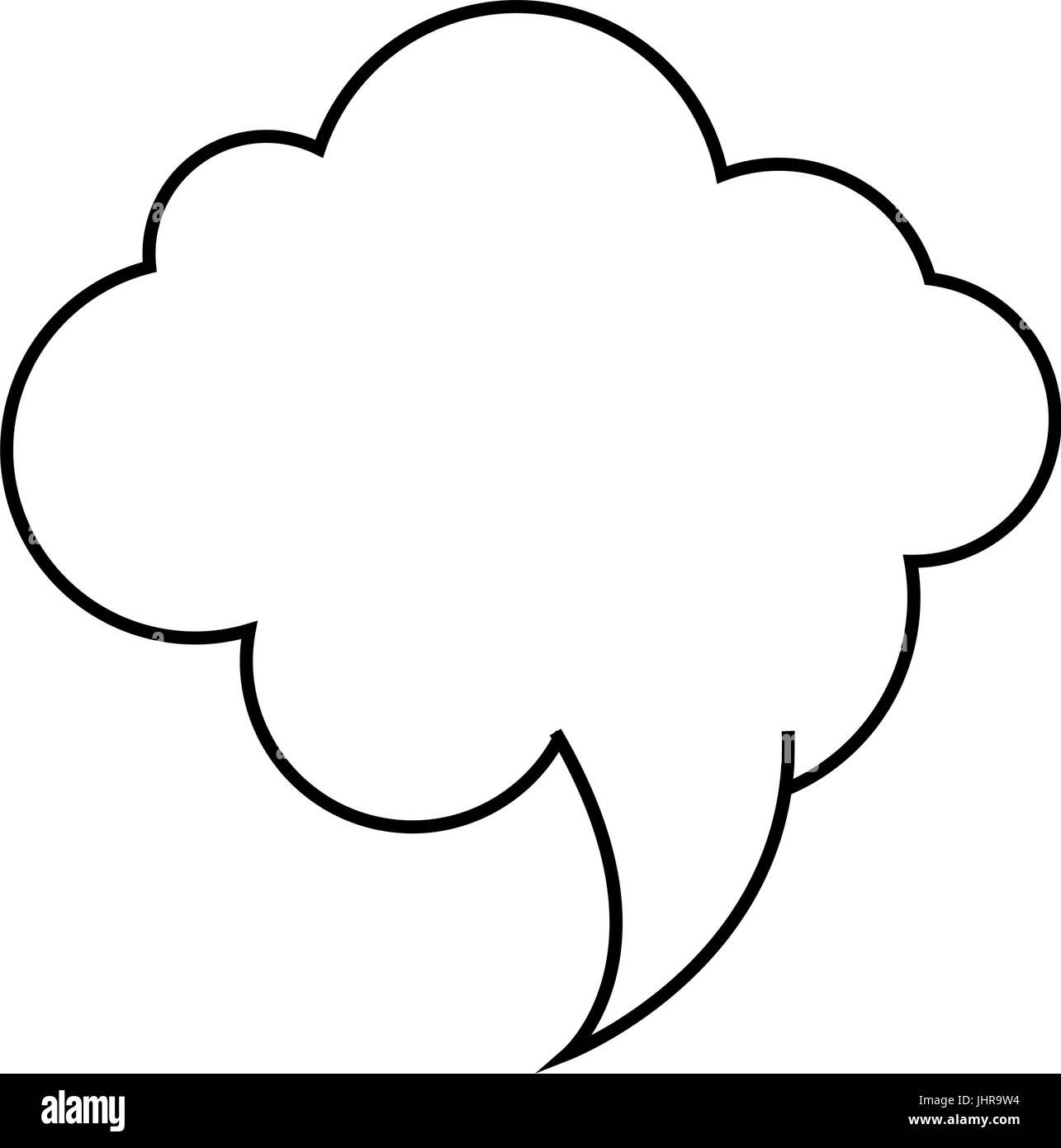 speech cloud icon over white background vector illustration Stock ...