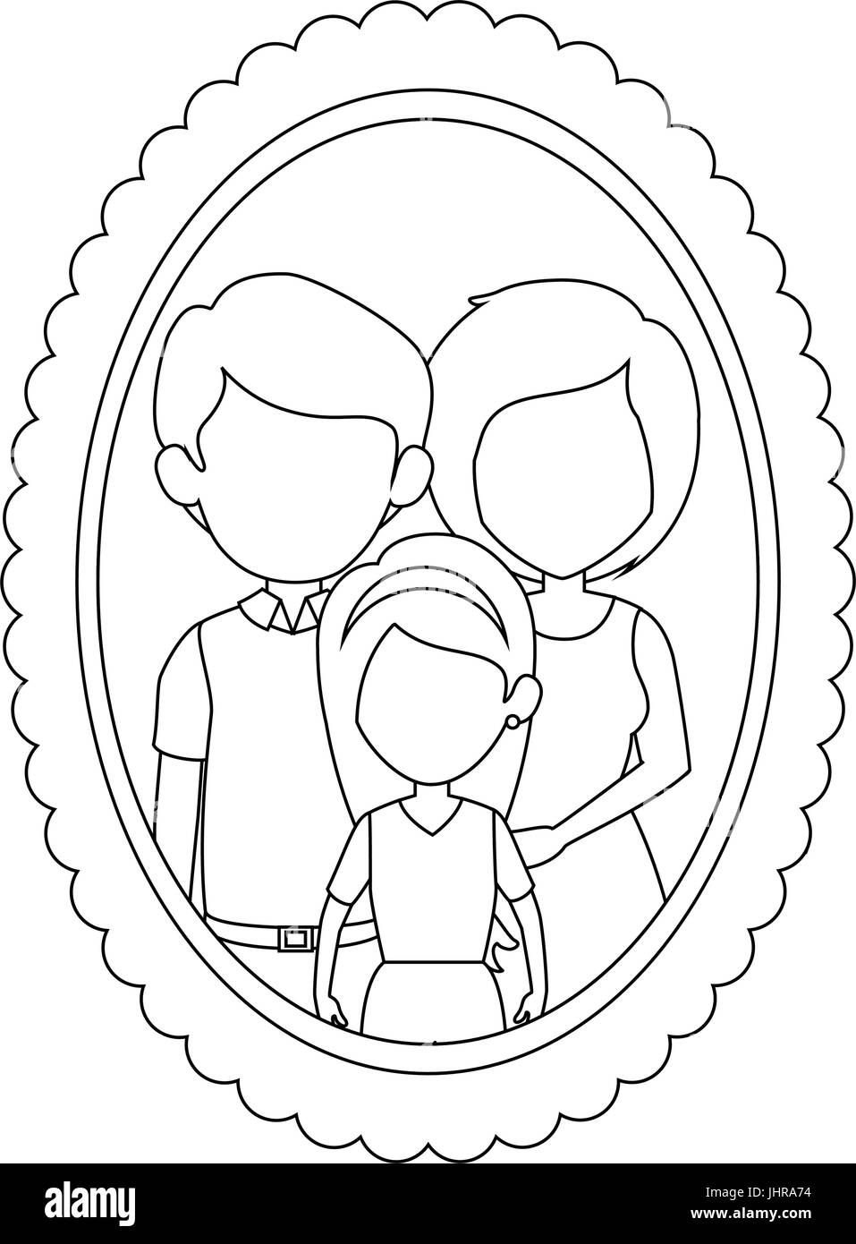 Picture father mother child Black and White Stock Photos & Images - Alamy