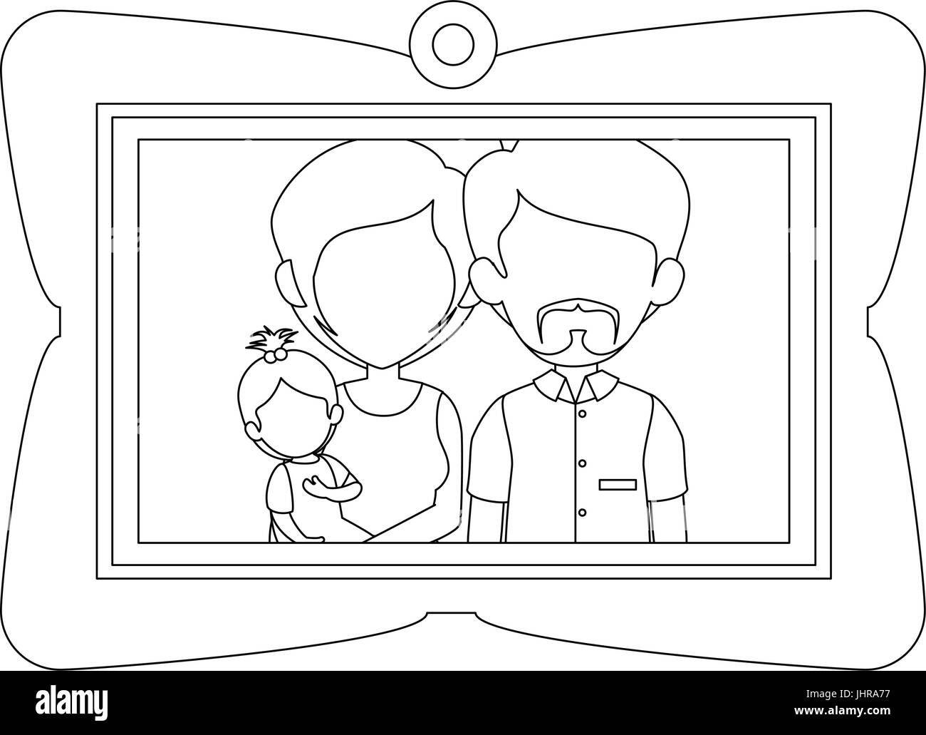 Picture father mother child Black and White Stock Photos & Images - Alamy