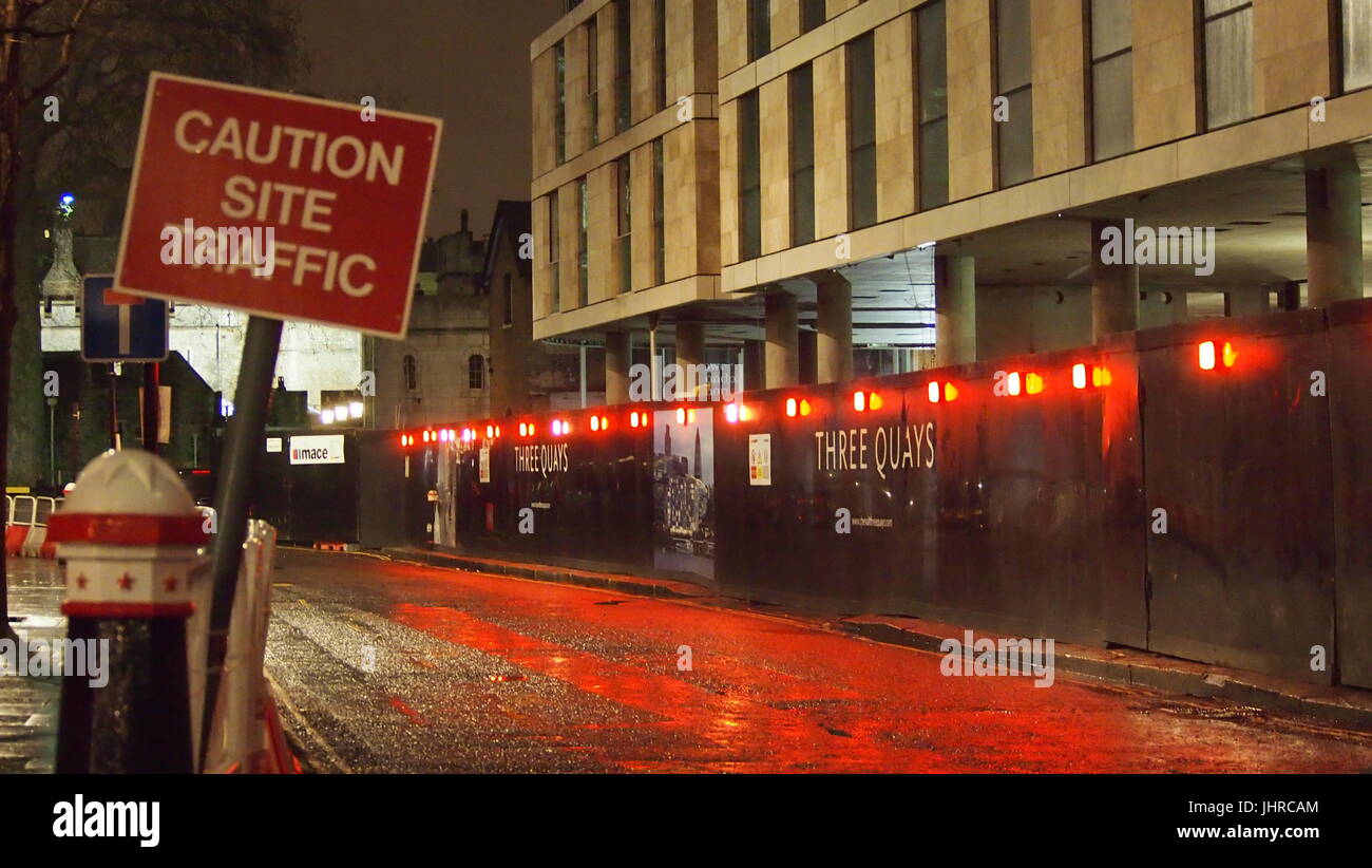 Construction site sign Stock Photo - Alamy