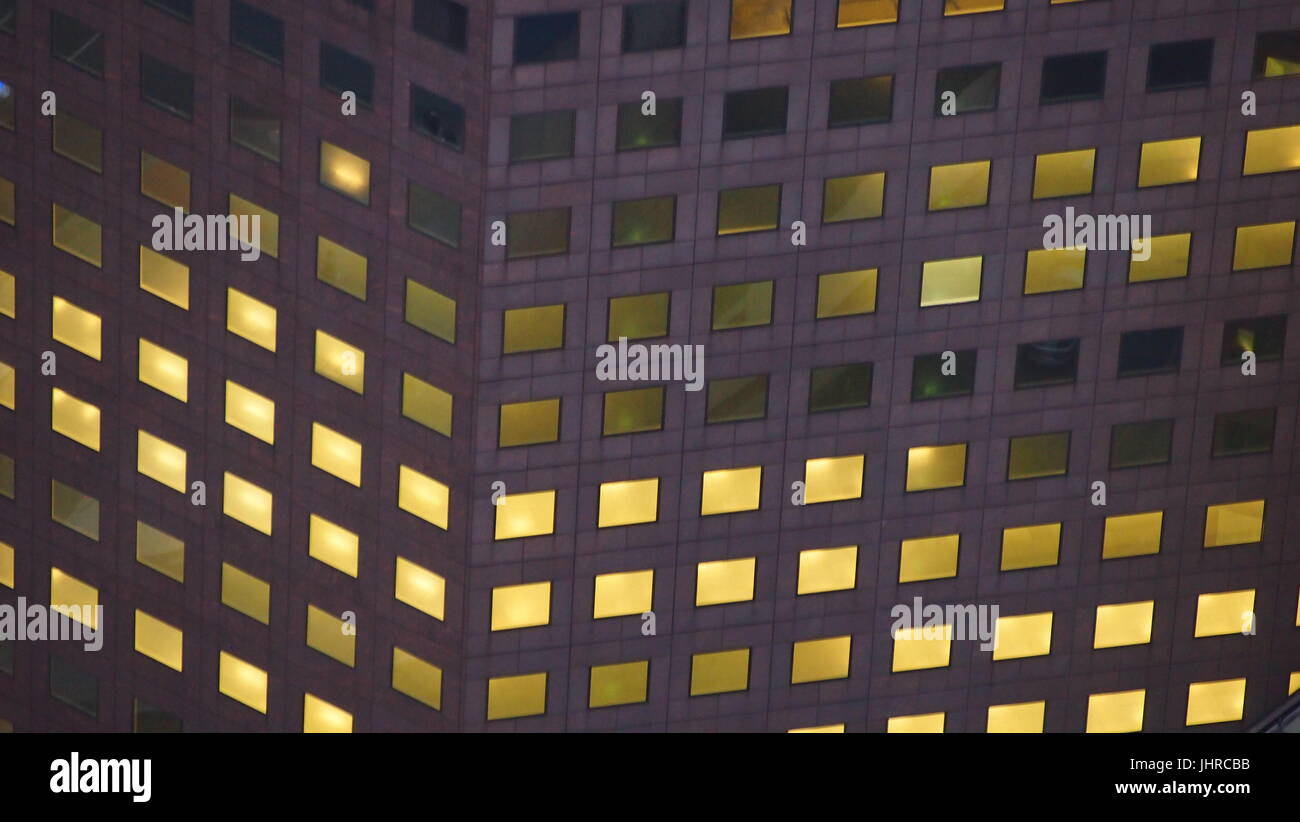 Office Block at Night Stock Photo - Alamy