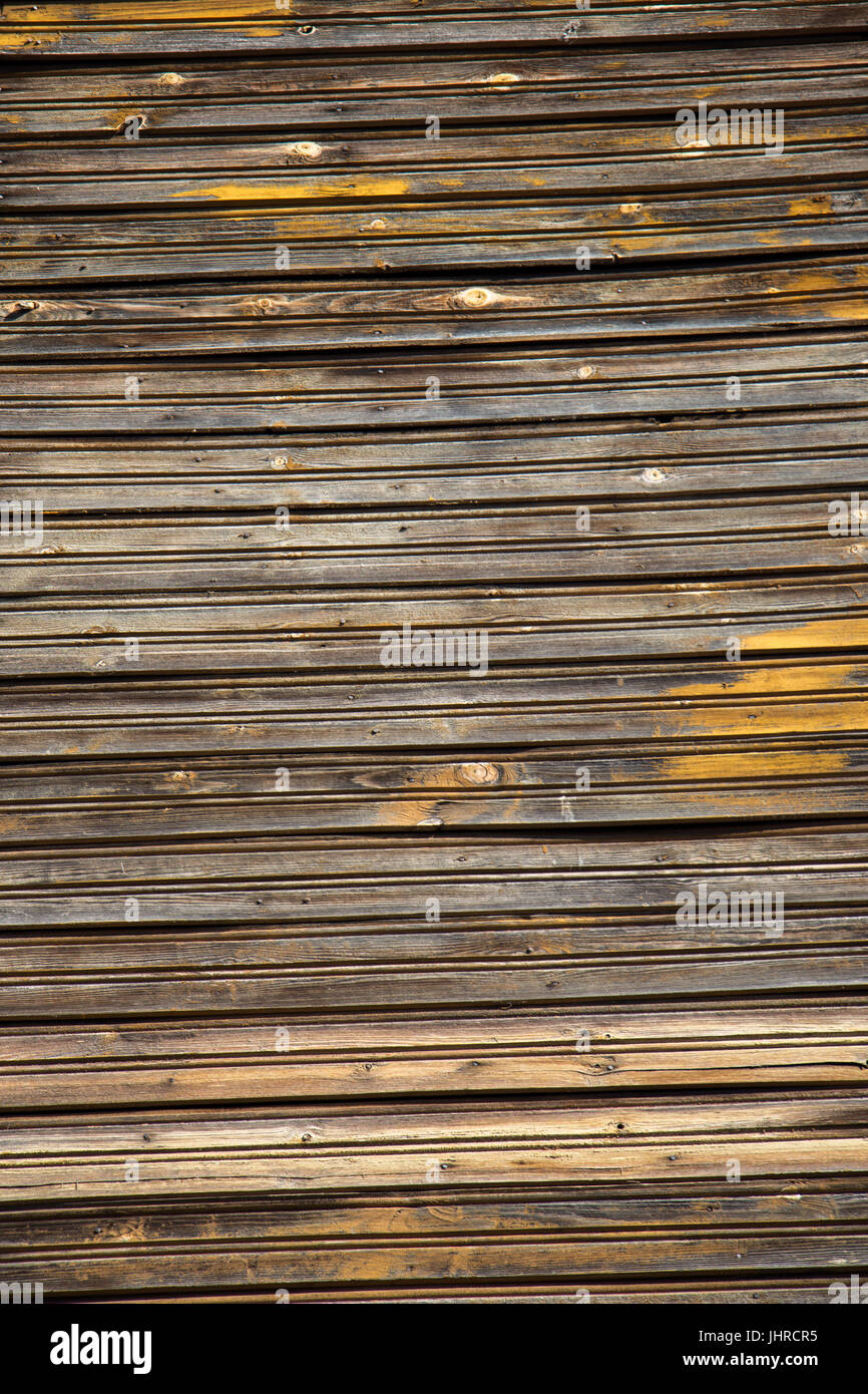 Texture details of an old wooden plunks as background Stock Photo - Alamy