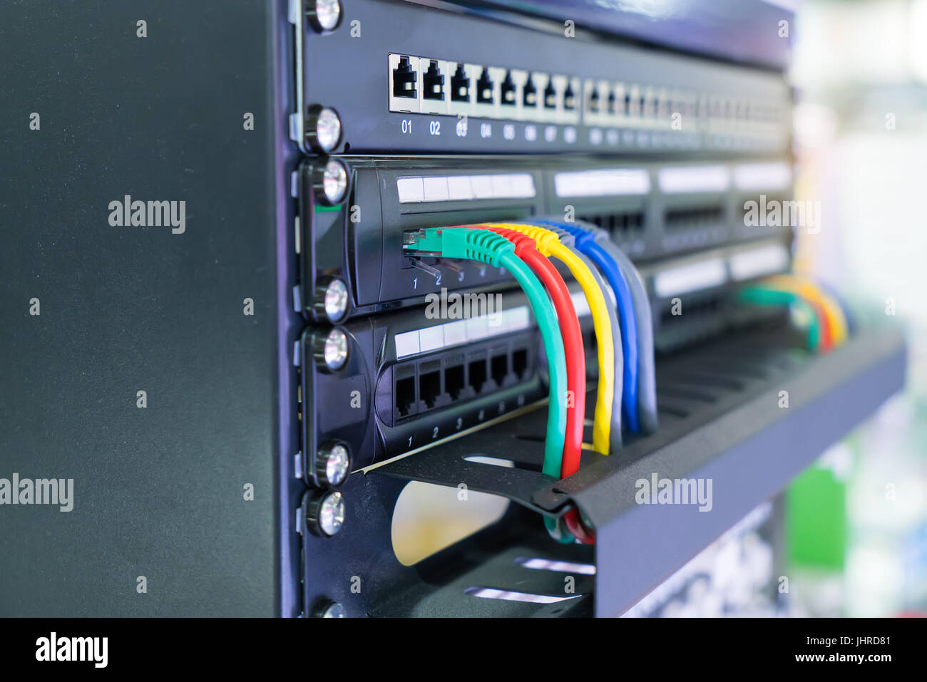 Network switch and ethernet cables,Data Center Concept Stock Photo - Alamy