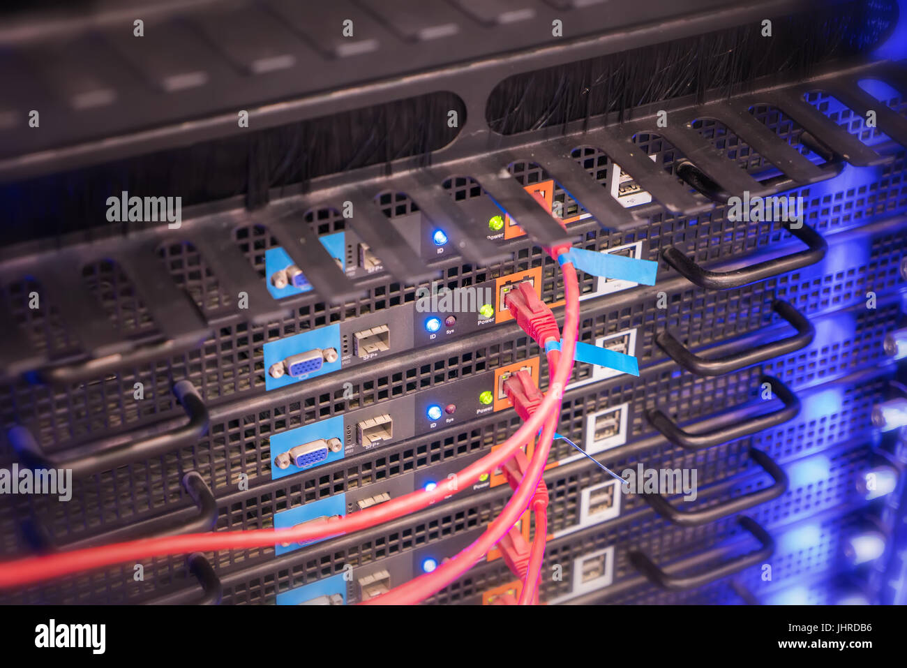 ethernet cable on network switches background Stock Photo - Alamy