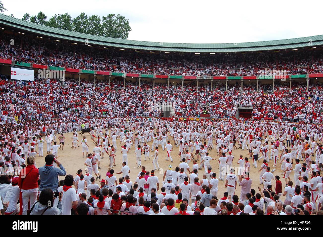 Running of the bulls crowd hi-res stock photography and images - Alamy