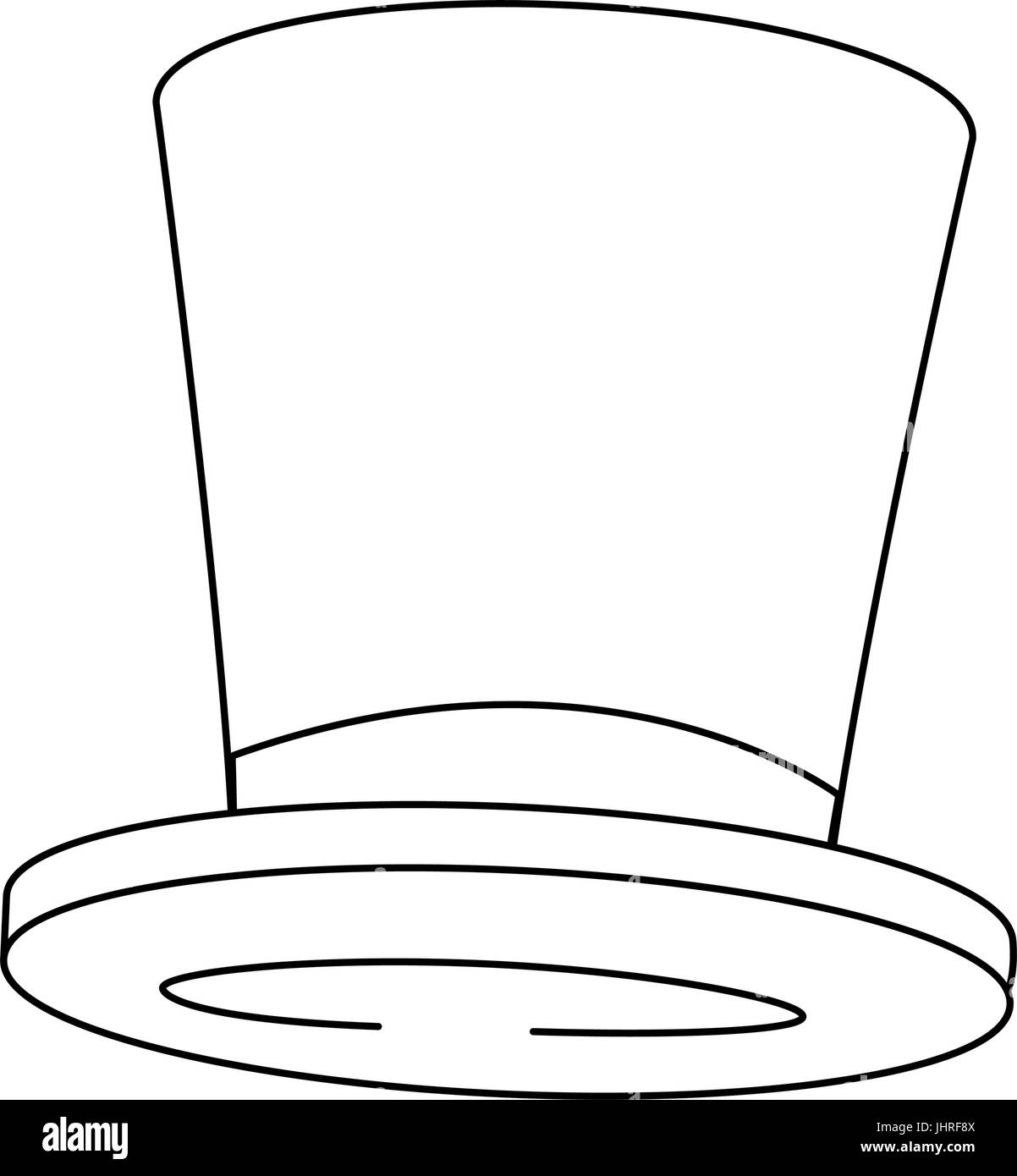 top hat elegant accessory fashion object Stock Vector Image & Art - Alamy