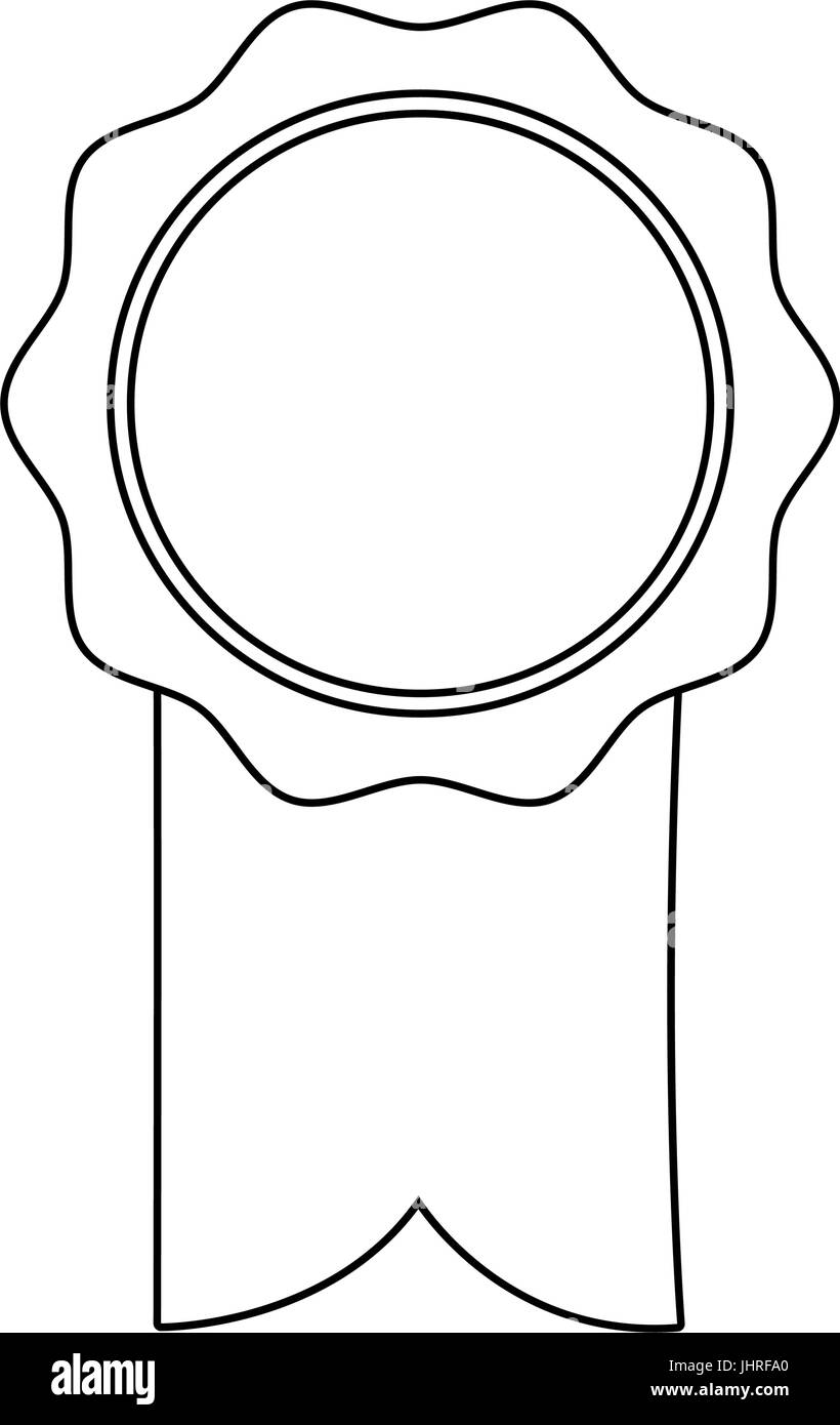 Rosette ribbon isolated Black and White Stock Photos & Images - Alamy