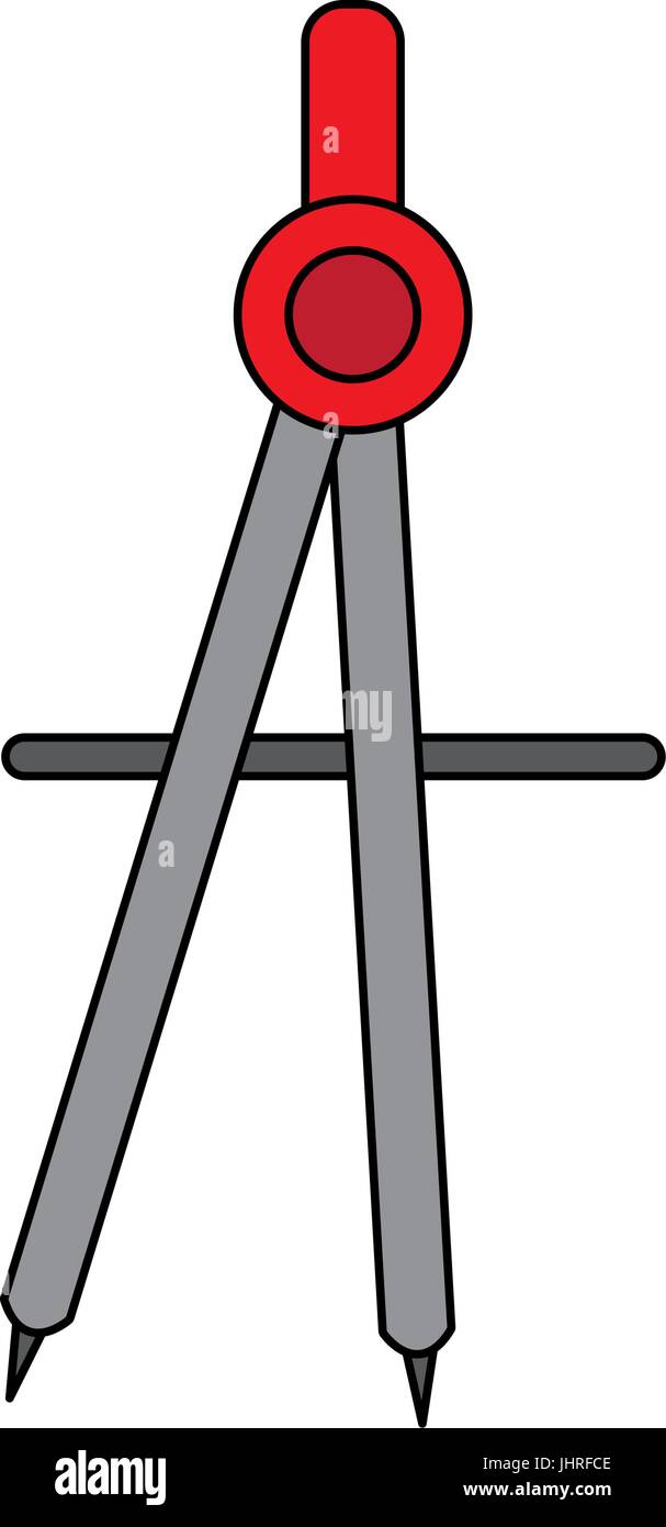 school compass equipment geometry precision Stock Vector Image & Art ...