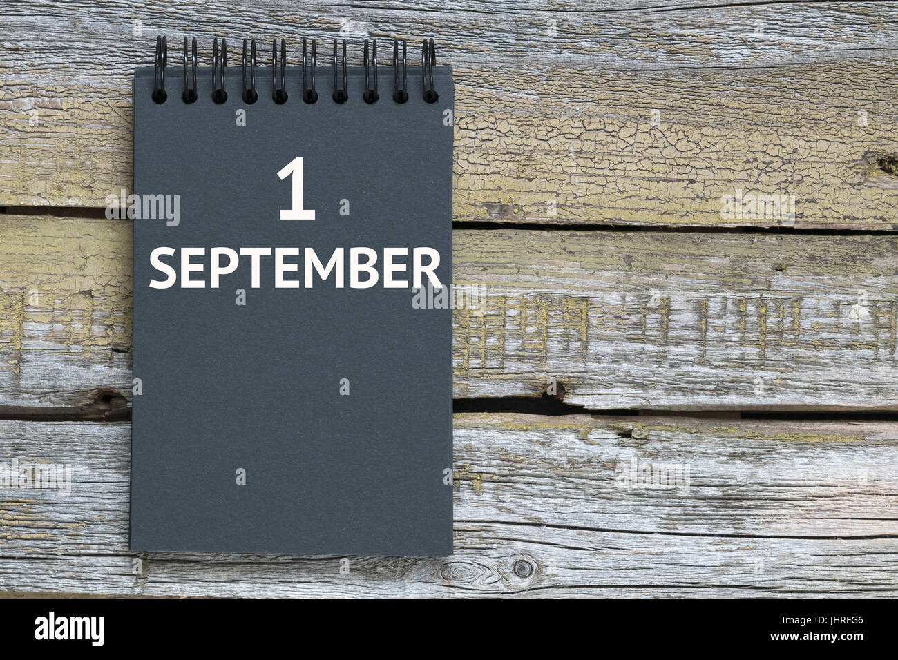 September month text written on hi-res stock photography and images - Alamy