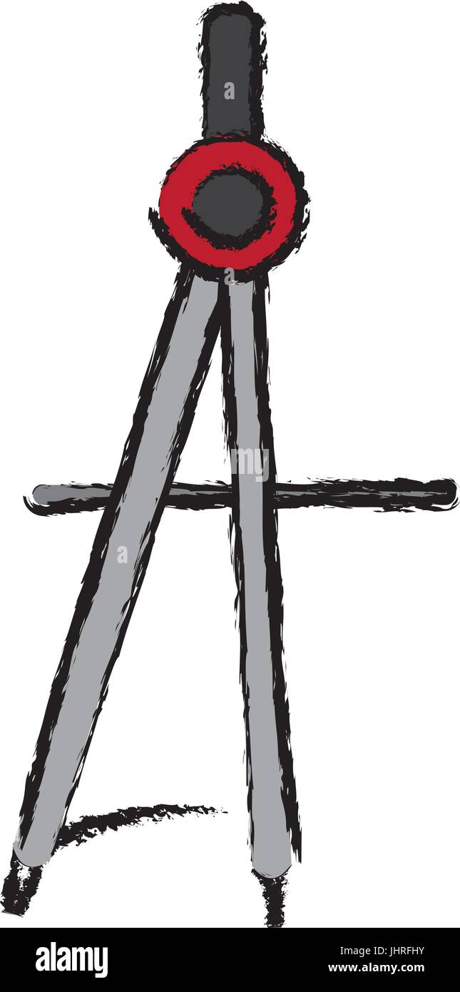 school compass equipment geometry precision Stock Vector Image & Art ...