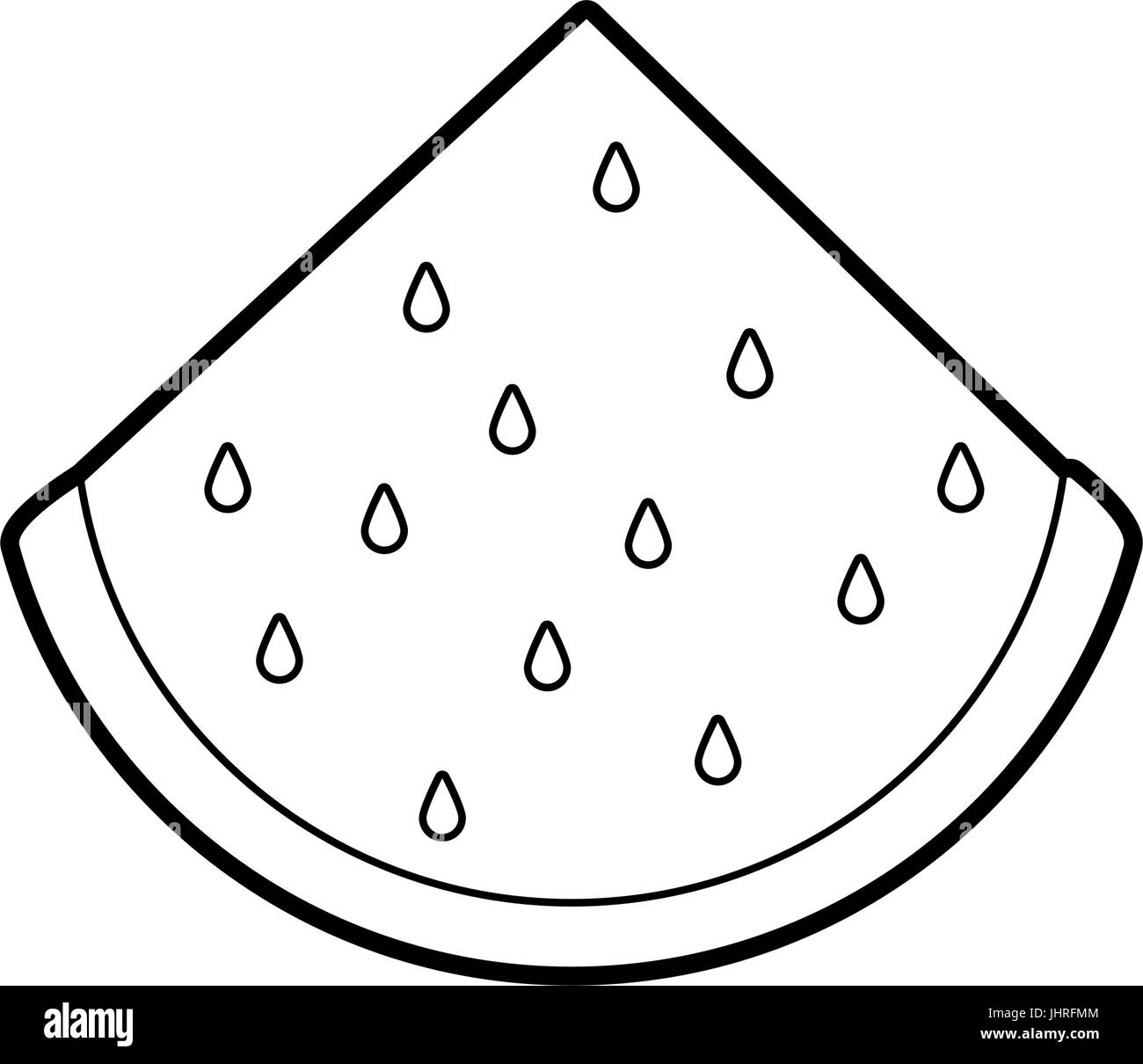 watermelon vector illustration Stock Vector Image & Art - Alamy