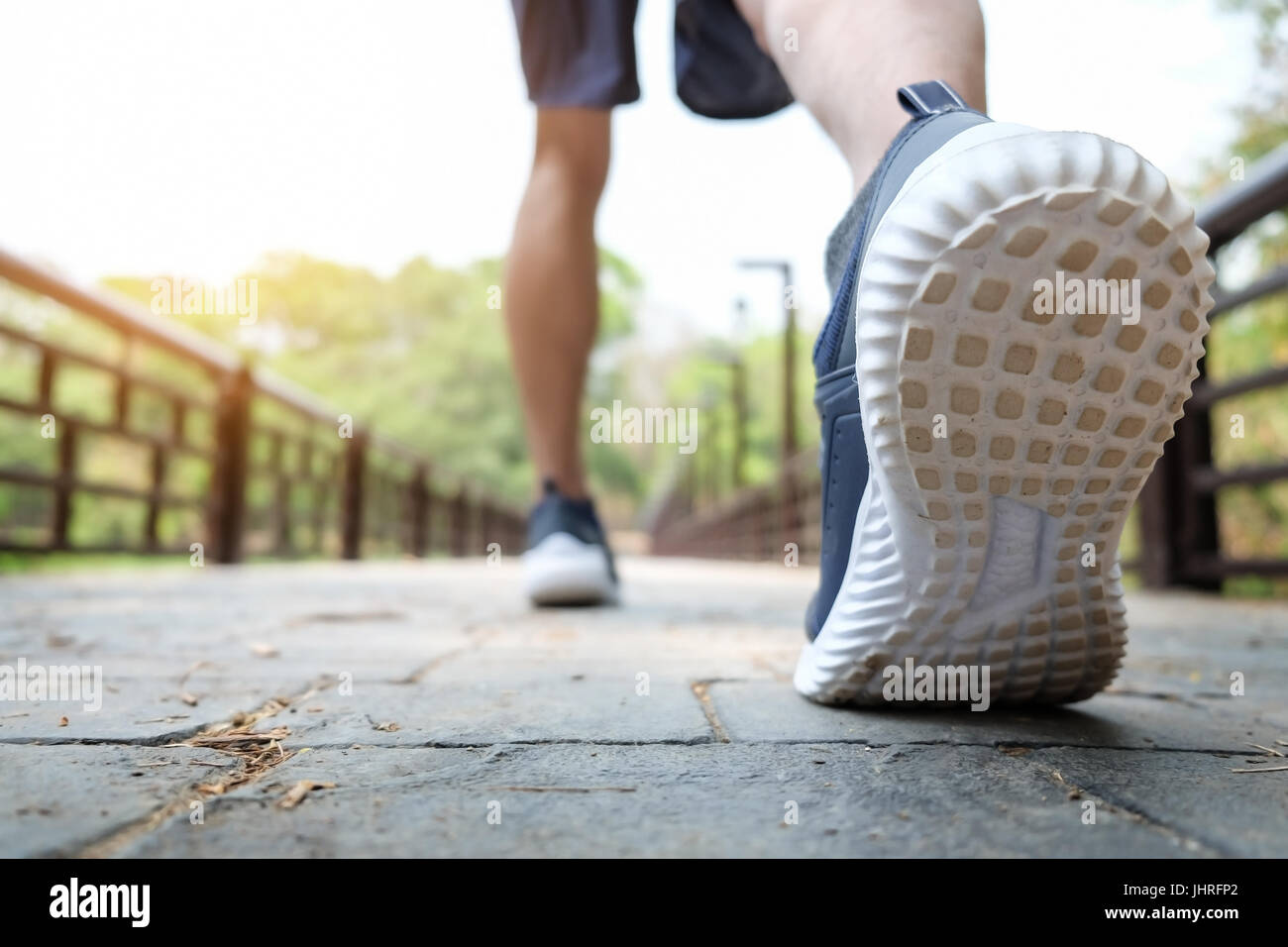 running man. Male runner at sprinting speed training for marathon ...