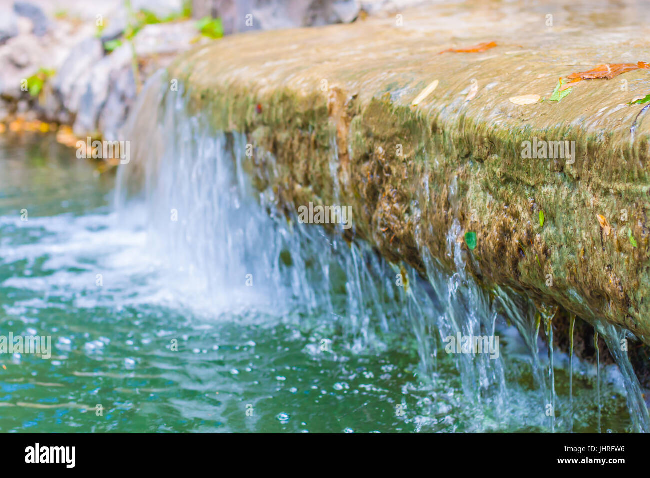 Photo of a small waterfall Stock Photo - Alamy