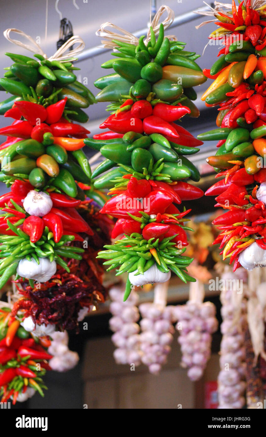 Chile ristras hi-res stock photography and images - Alamy