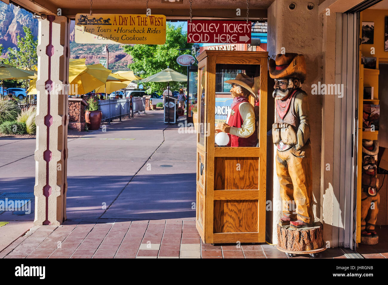 Vintage machines for the entertainment of tourists, Sedona , Arizona ...