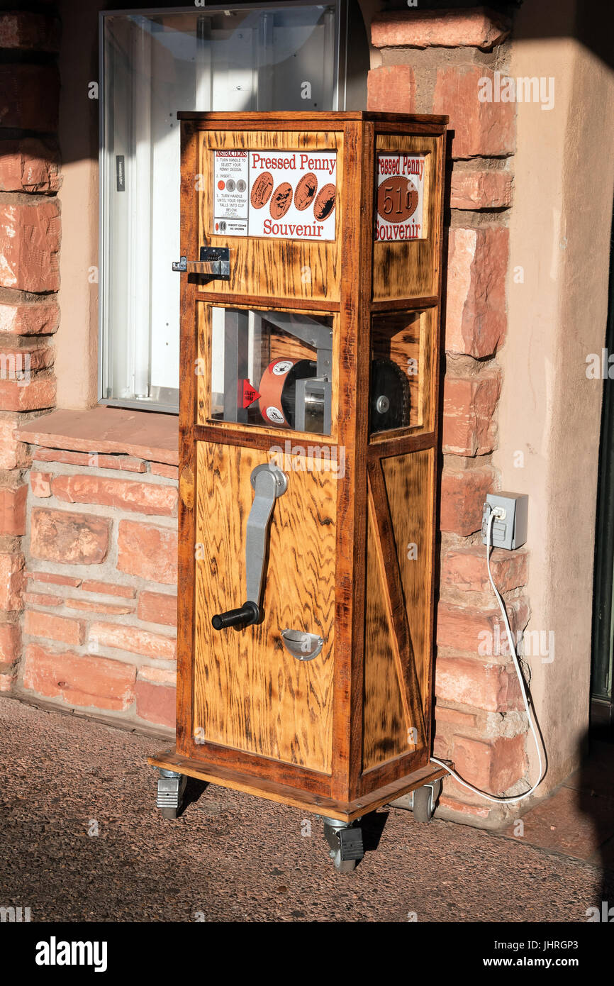 Vintage machines for the entertainment of tourists, Sedona , Arizona ...