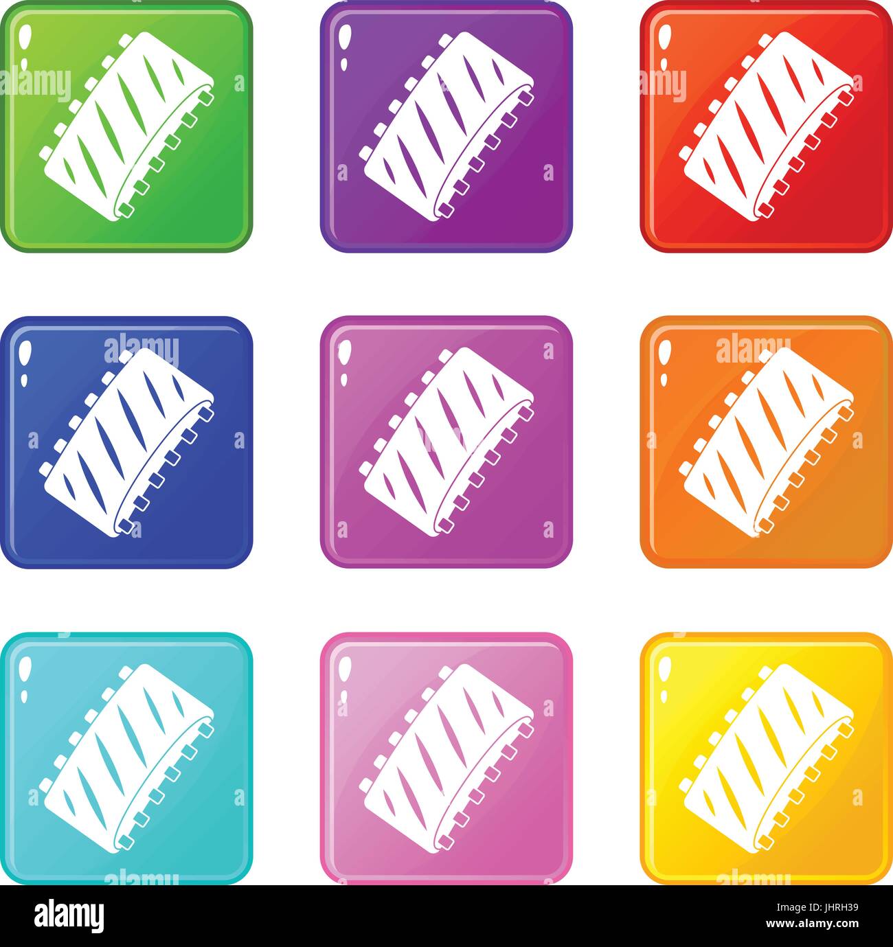 Pork spare rib Stock Vector Images - Alamy
