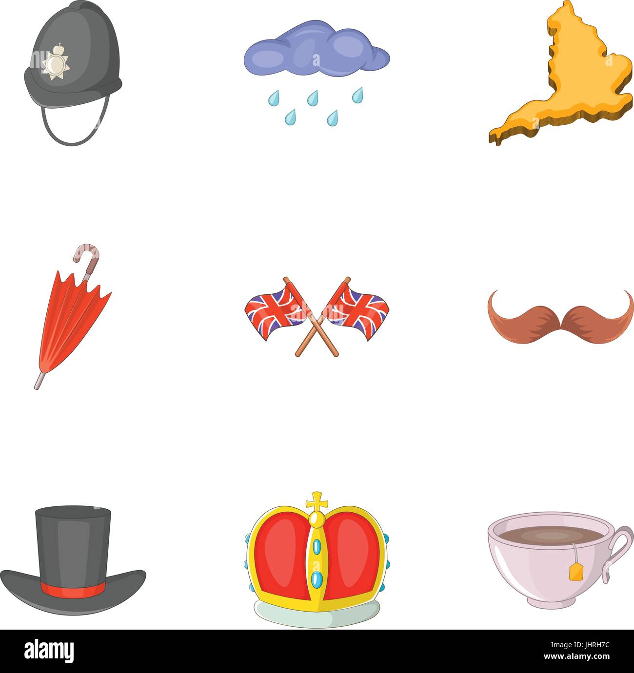 United Kingdom map icons set, cartoon style Stock Vector Image & Art ... United Kingdom map icons set, cartoon style Stock Vector Image & Art ...