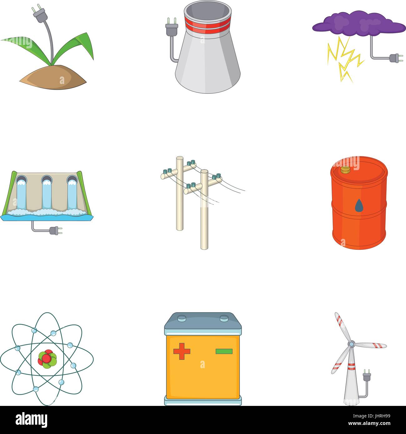 Cooling tower icon cartoon hi-res stock photography and images - Alamy